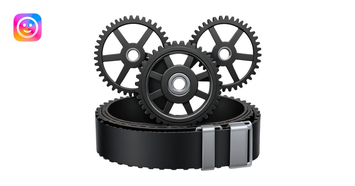car timing belt with gears emoji | AI Emoji Generator