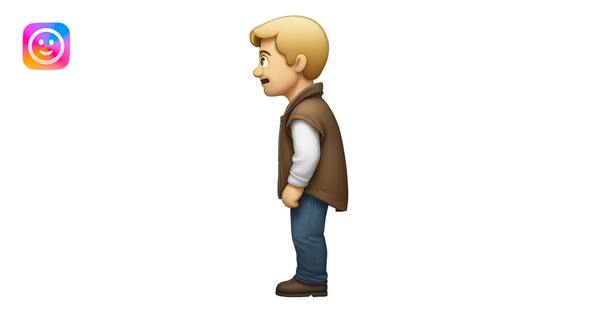 Someone with hunchback emoji | AI Emoji Generator