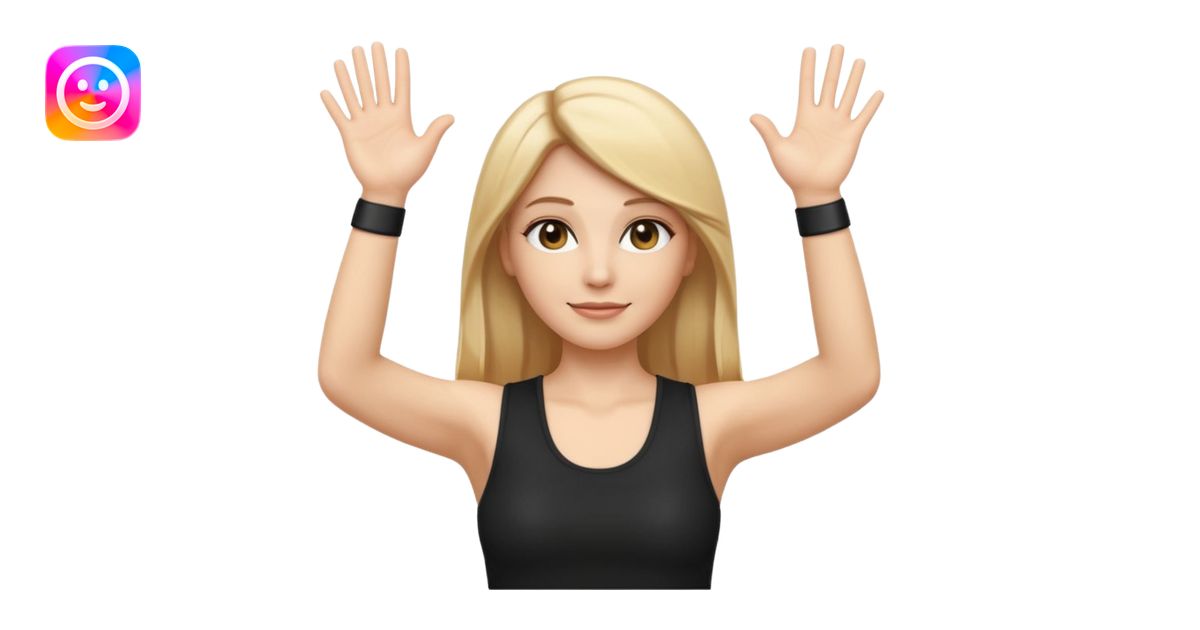 I want a white female dj animated gif emoji with long straight centre ...