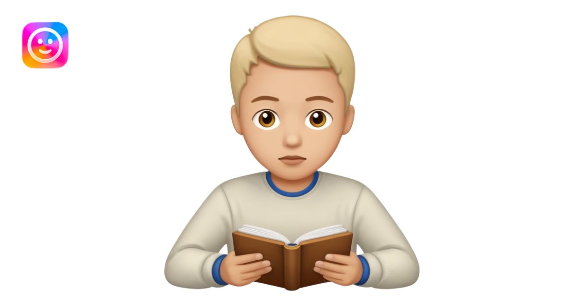 Practicing English at home emoji | AI Emoji Generator