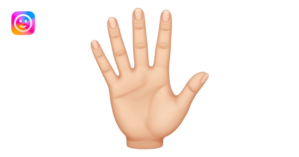 No put the THUMB away keep only 4 fingers emoji | AI Emoji Generator