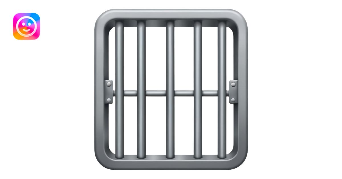 generate realistic prison cell bars emoji | AI Emoji Generator