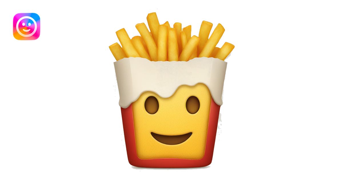 Fries with cheese emoji | AI Emoji Generator