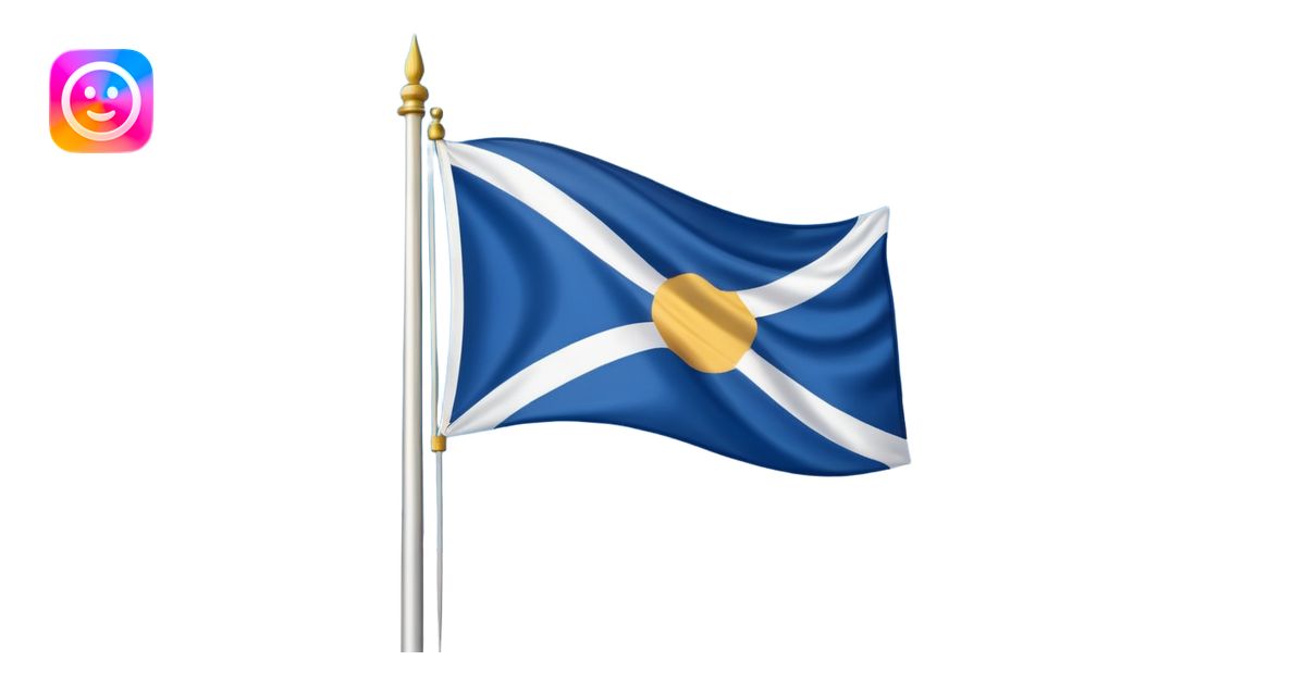 cornwall-flag-on-a-flagpole-emoji-ai-emoji-generator