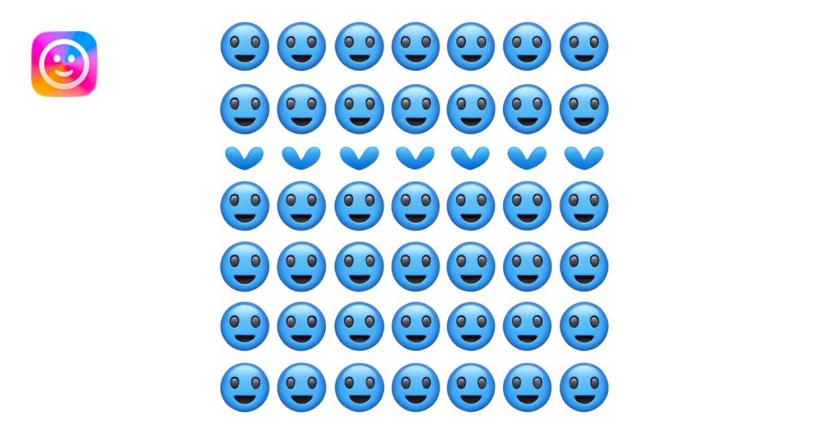 blue emojis emoji | AI Emoji Generator