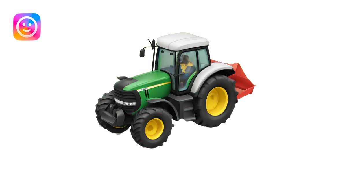 a tractor scooping up manure emoji | AI Emoji Generator