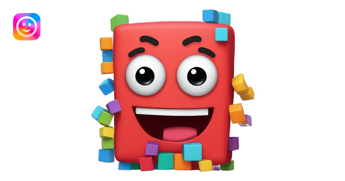 Numberblocks 5 emoji | AI Emoji Generator