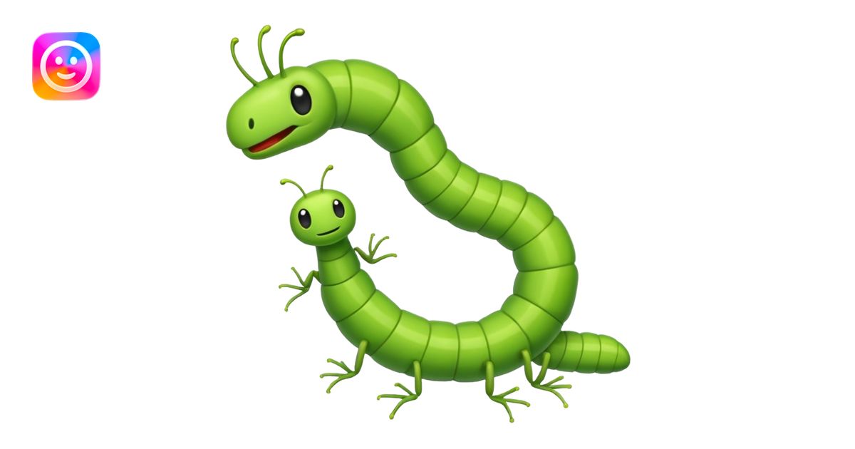 Inchworm emoji | AI Emoji Generator