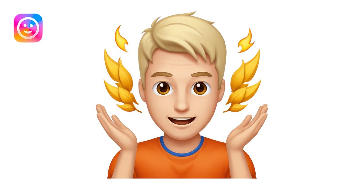 energetic man emoji | AI Emoji Generator