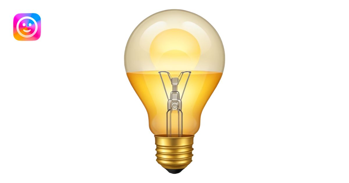 bulb light emoji | AI Emoji Generator
