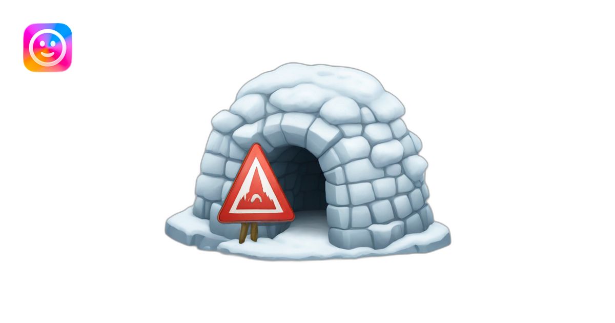 igloo danger sign emoji | AI Emoji Generator