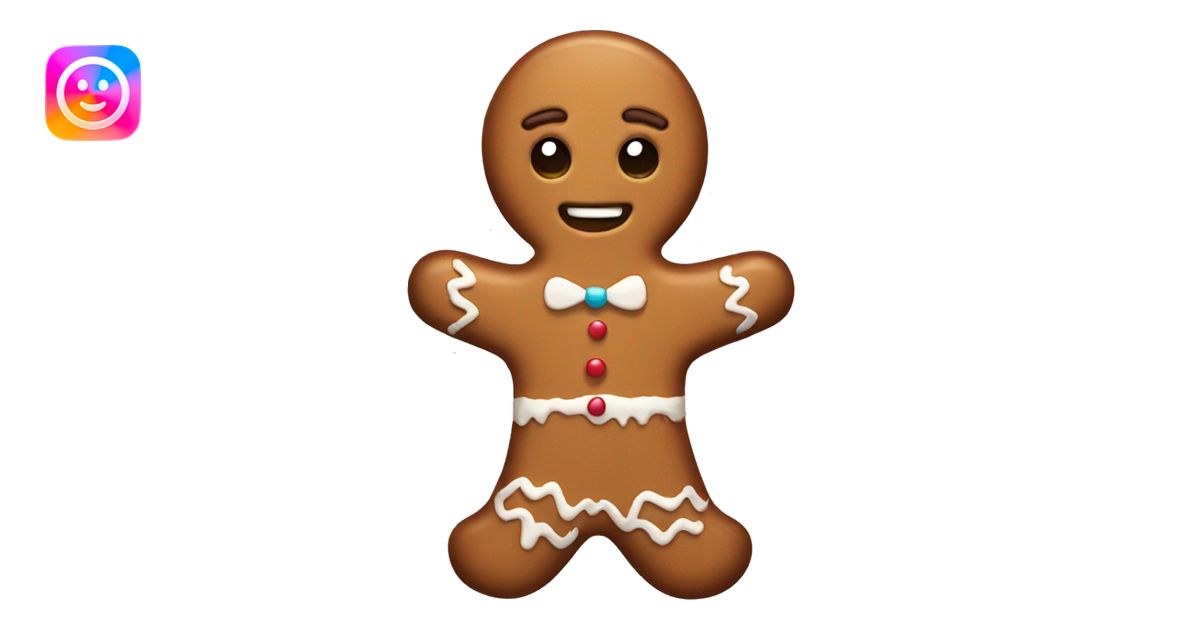 Gingerbread emoji | AI Emoji Generator