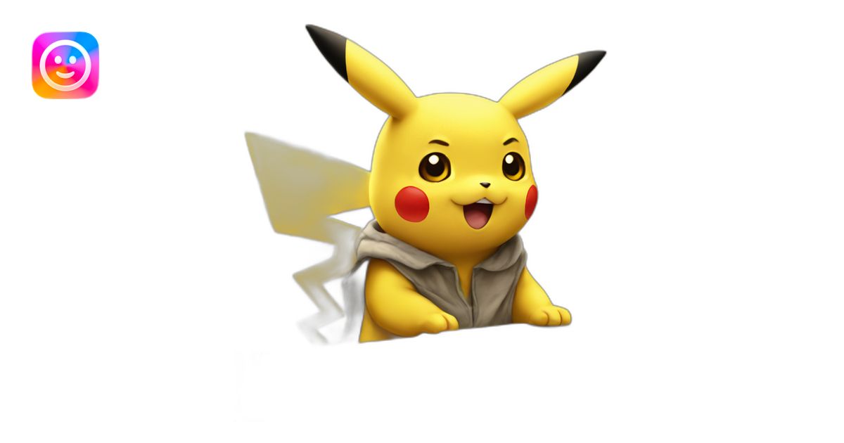 Pikachu watching emoji | AI Emoji Generator