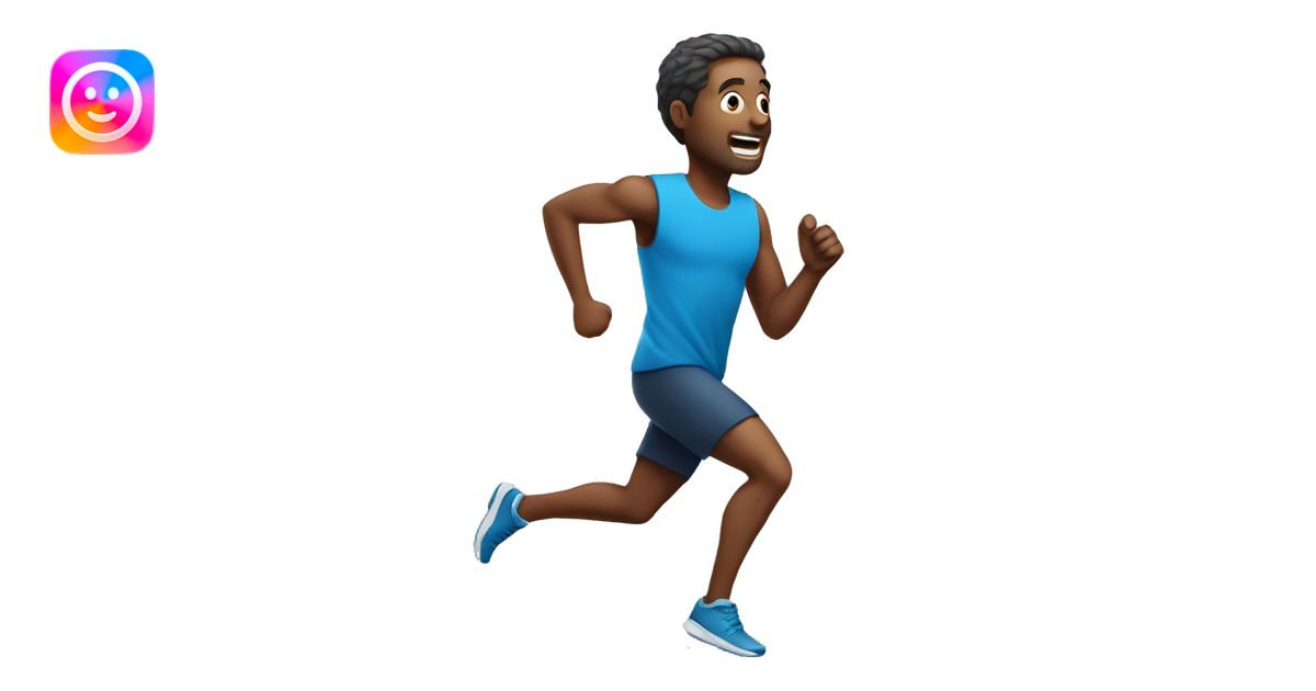 Man running emoji | AI Emoji Generator