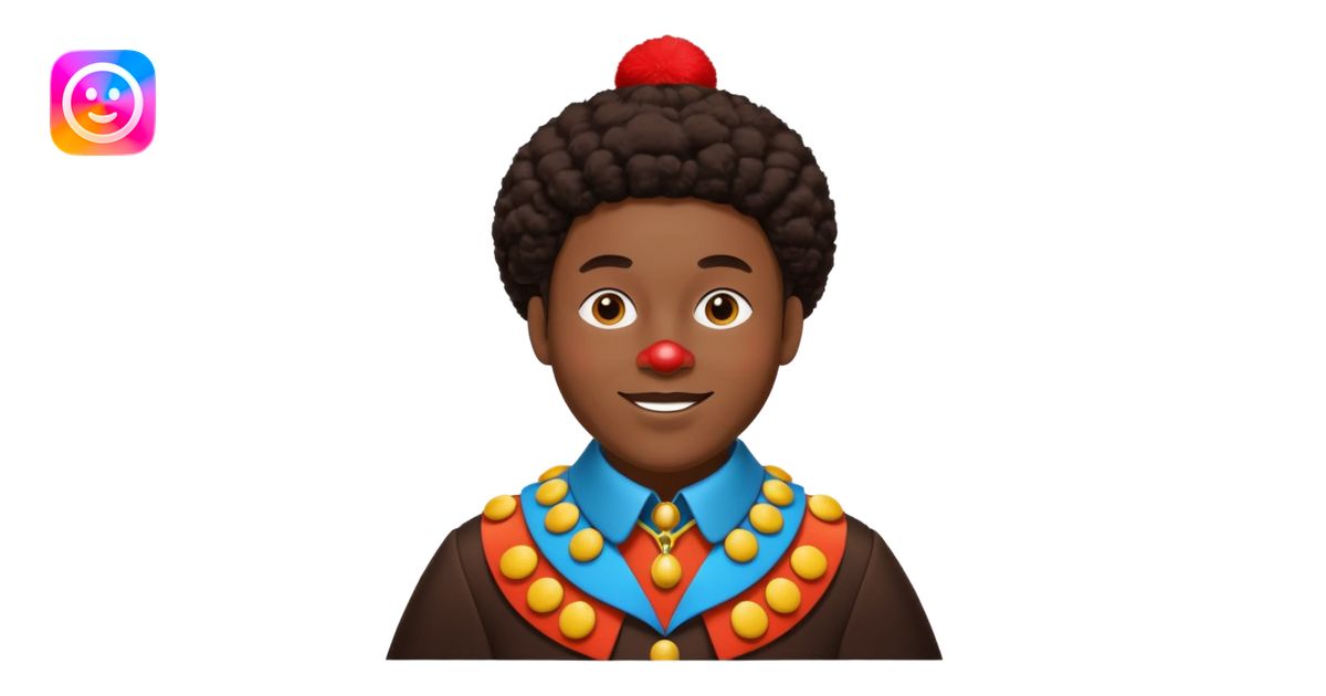 Sinterklaas zijn knecht, zwarte piet met , kraag, Piet pak emoji | AI ...