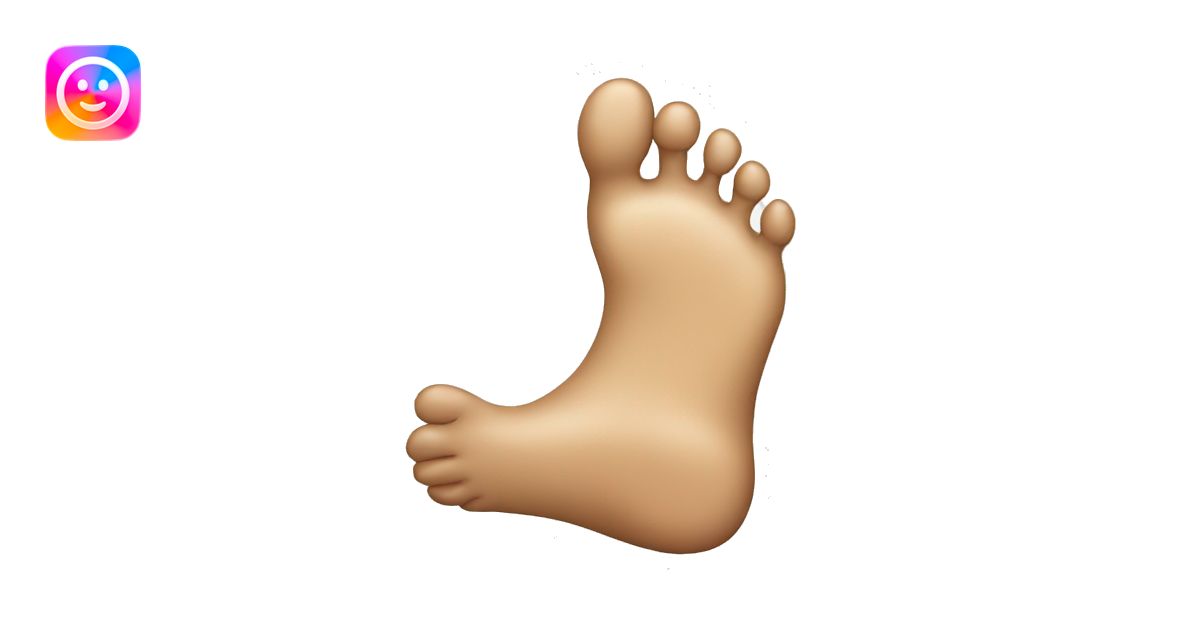 foot with face on it emoji | AI Emoji Generator