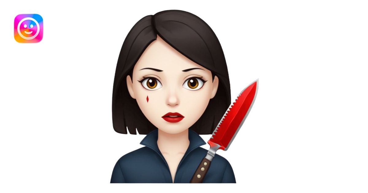 SERIAL KILLER WİTH KNİFE emoji | AI Emoji Generator