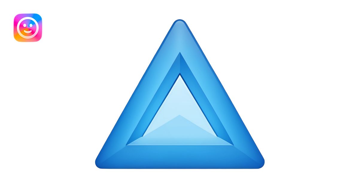 blue triangle emoji | AI Emoji Generator