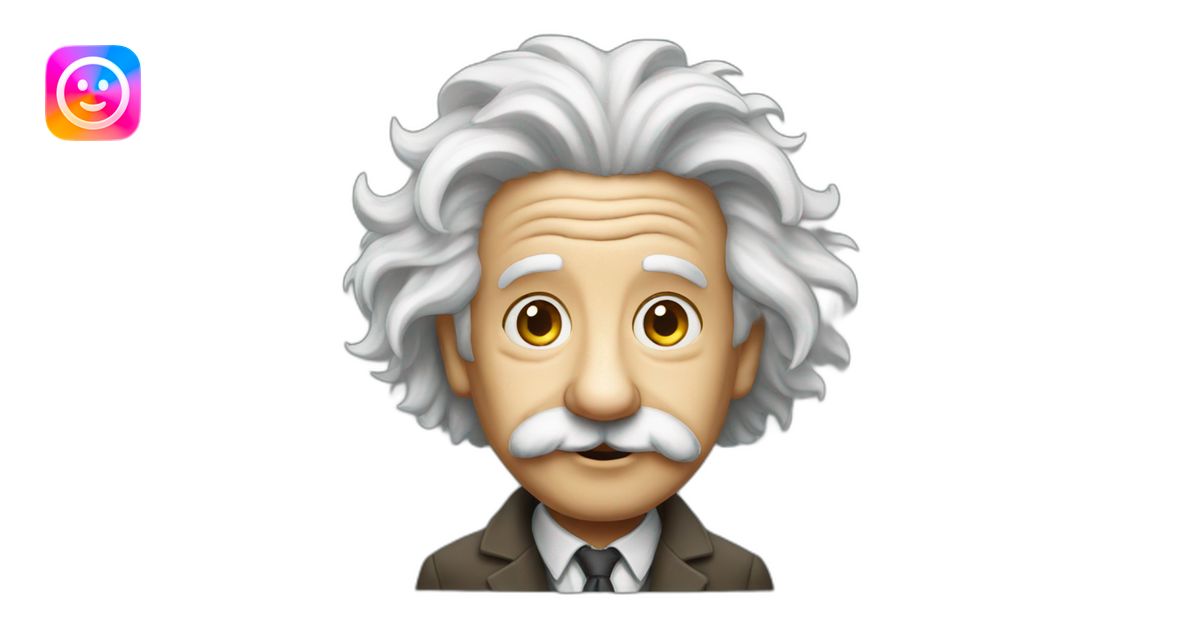 einstein emoji | AI Emoji Generator