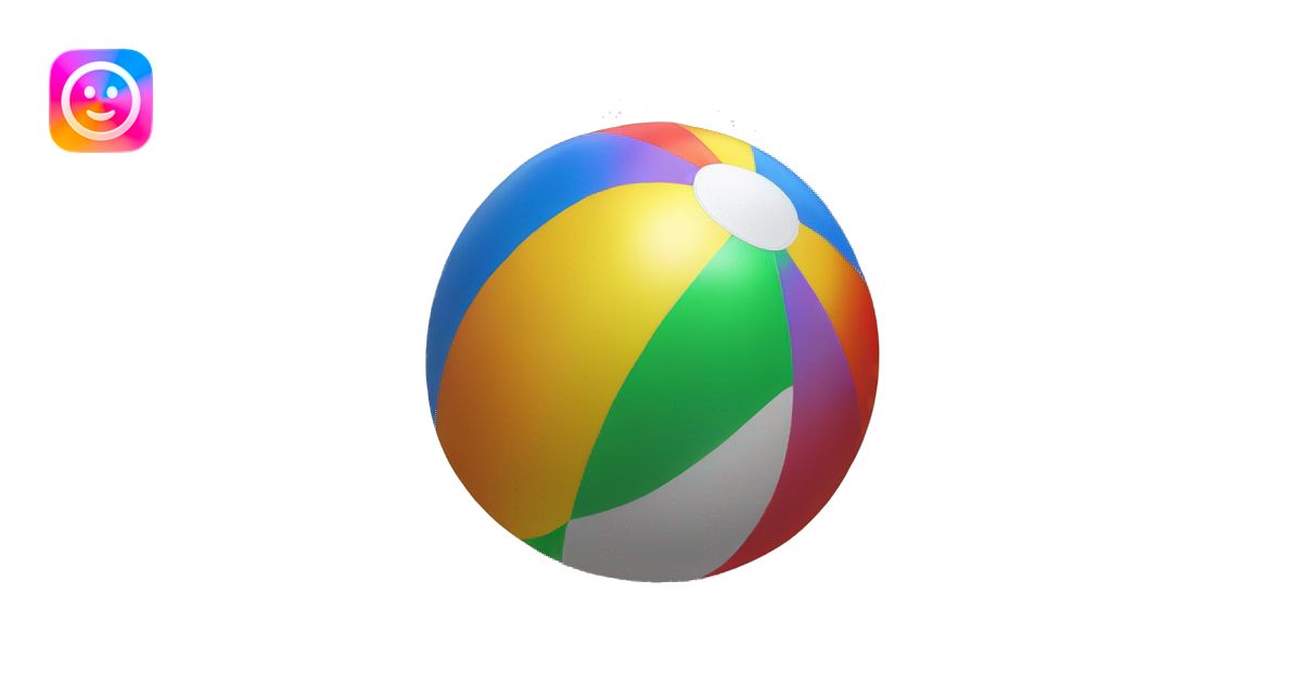 Beach ball emoji | AI Emoji Generator