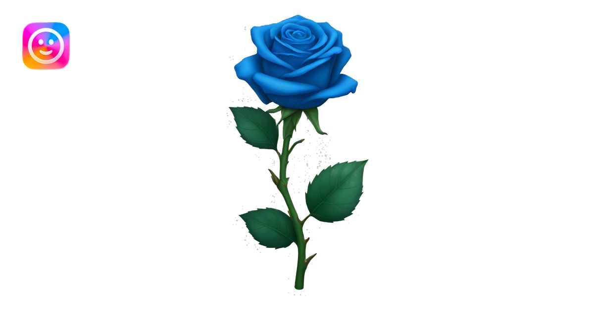 blue rose emoji | AI Emoji Generator