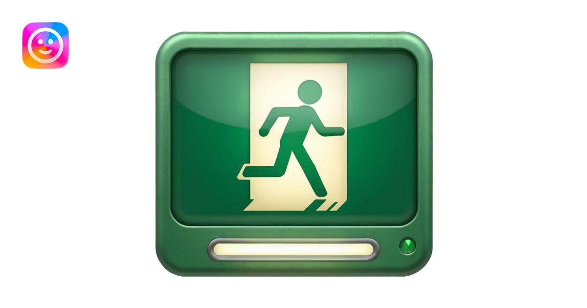 Emergency exit emoji | AI Emoji Generator