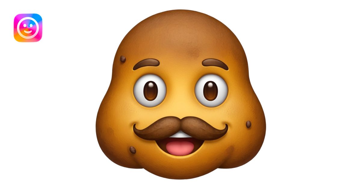 Poop emoji with mustache emoji | AI Emoji Generator