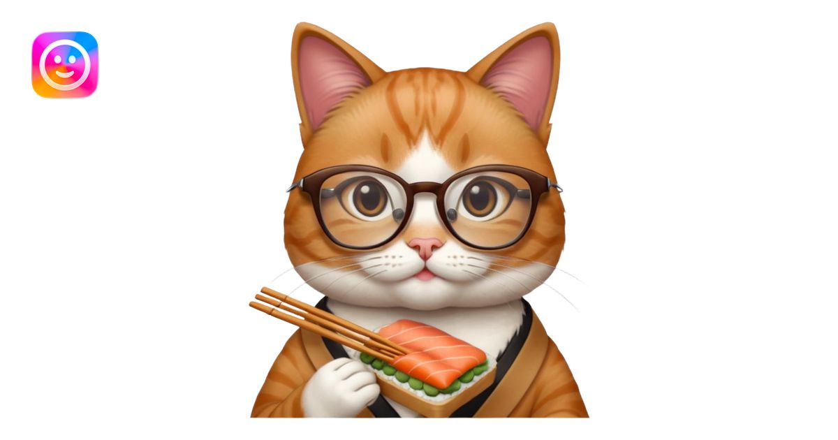 cute girl cat with really big square glasses with super thin frames ...