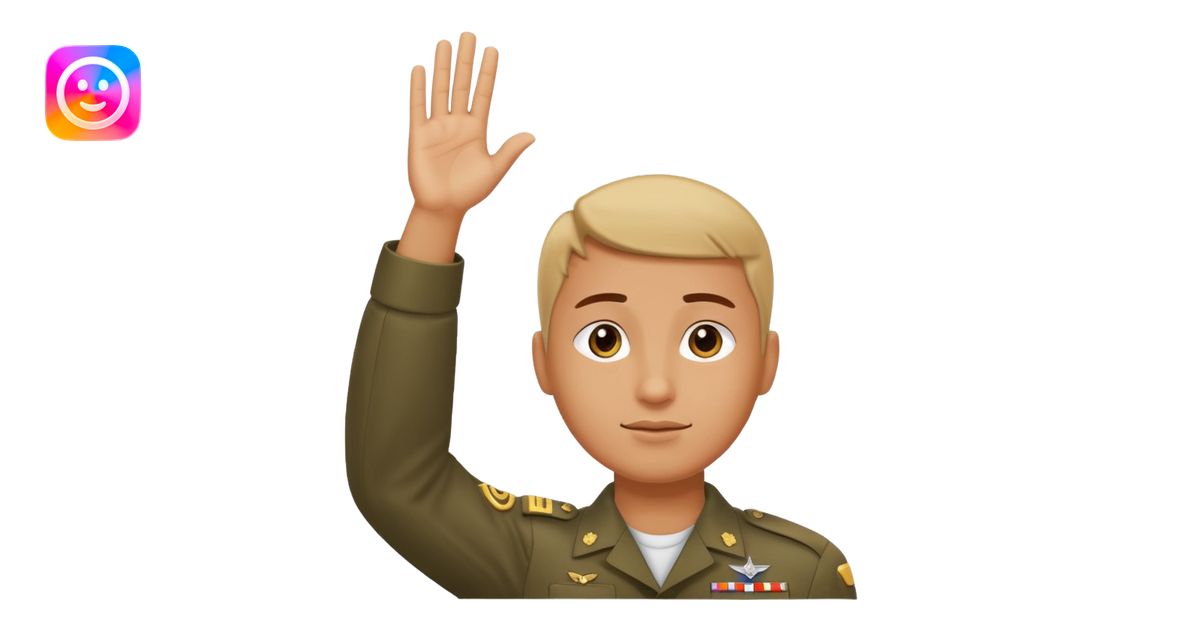 Salute emoji | AI Emoji Generator