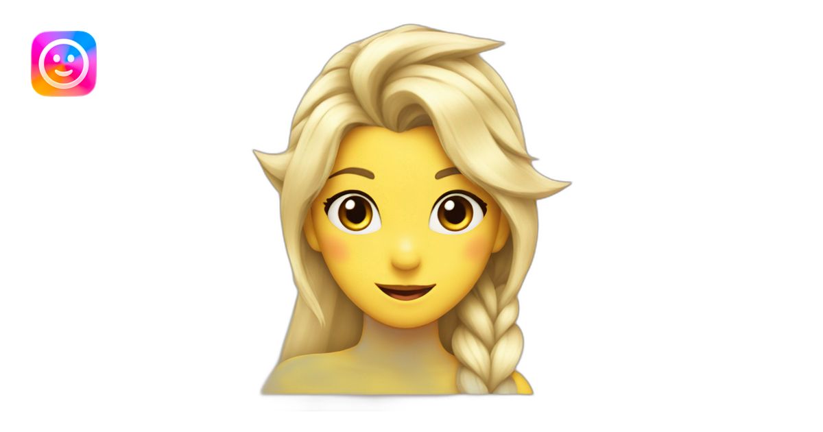 Elsa as Pikachu emoji | AI Emoji Generator