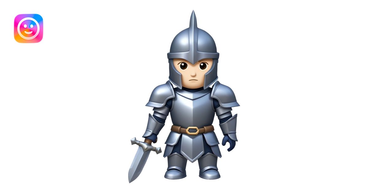 Make mini pekka from the game clash royale emoji | AI Emoji Generator