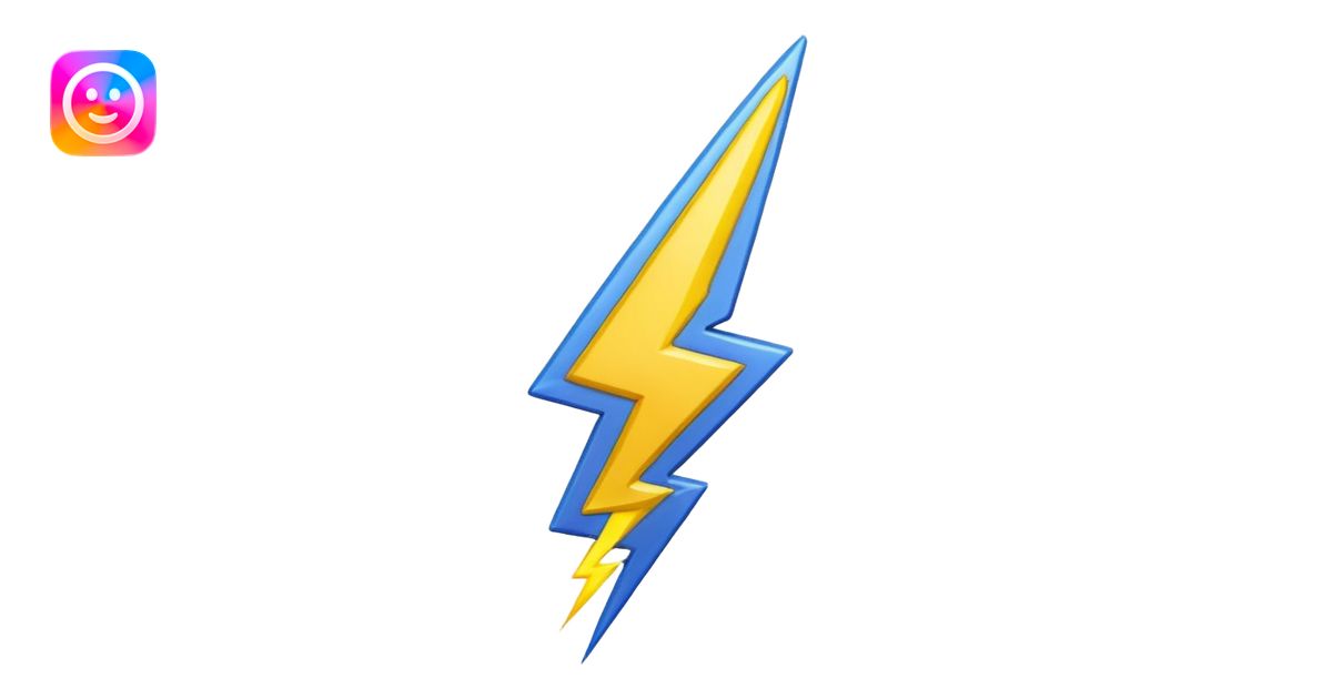 Exclamation point with lightning bolt instead of stick emoji | AI Emoji ...