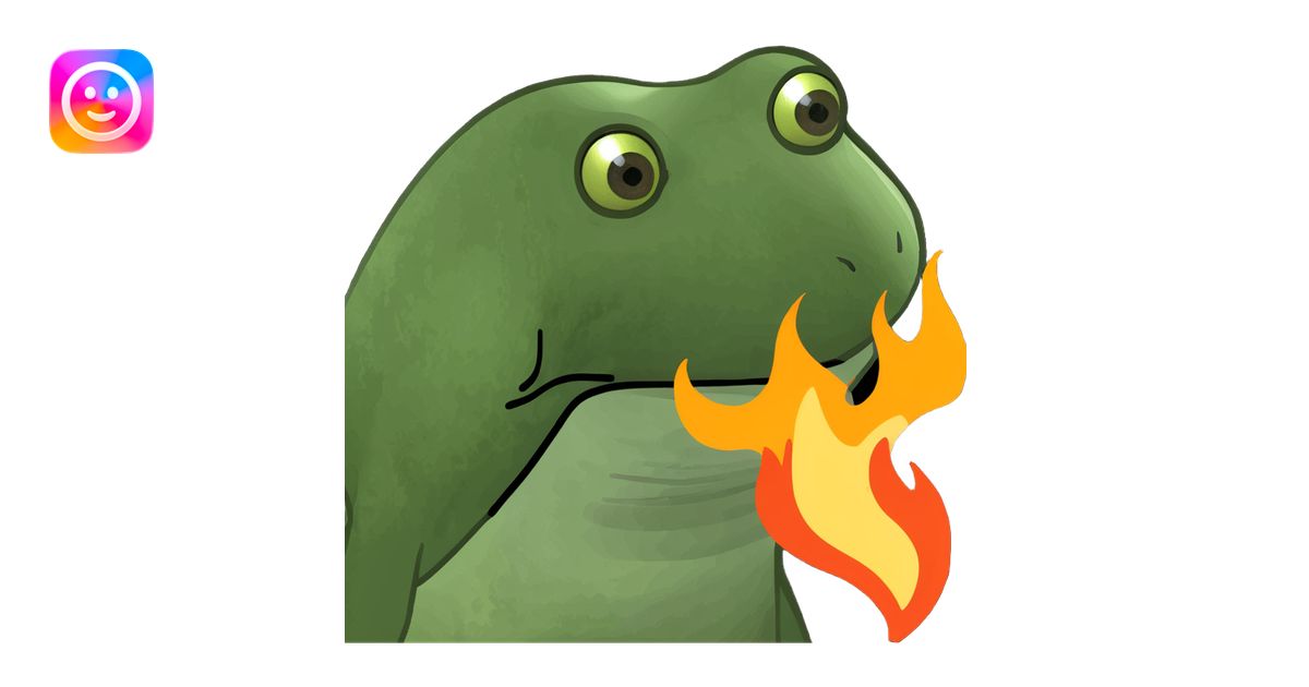 Broadcom logo with exaggerated fire, dramatic meme look meme | AI Emoji ...