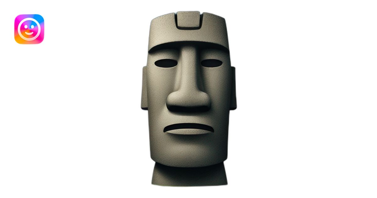 Moai emoji | AI Emoji Generator