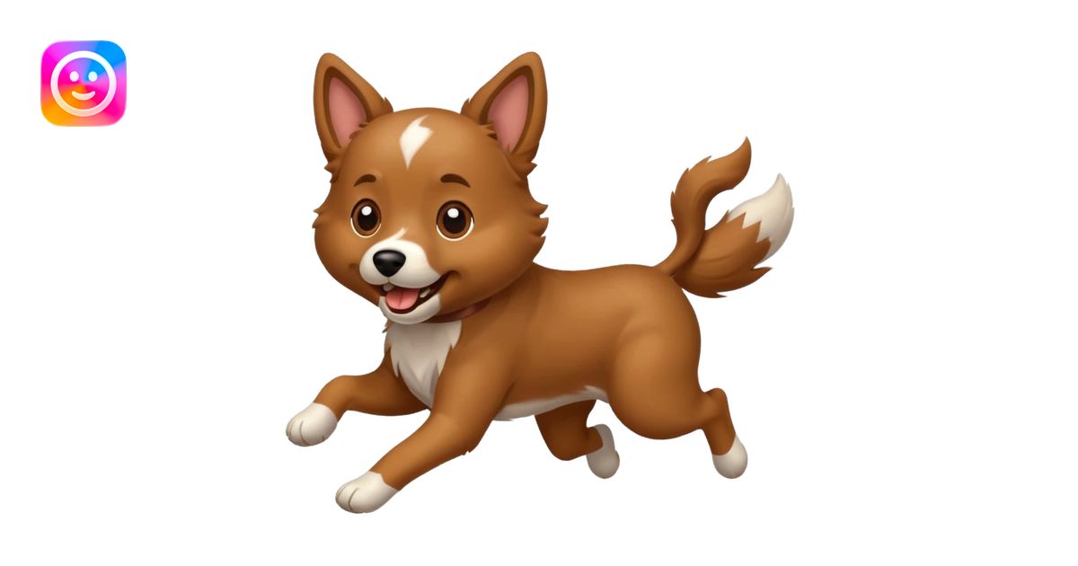 dog escaping emoji | AI Emoji Generator