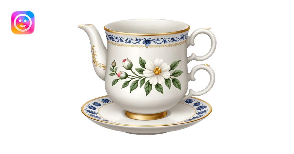 porcelain tea cups emoji | AI Emoji Generator