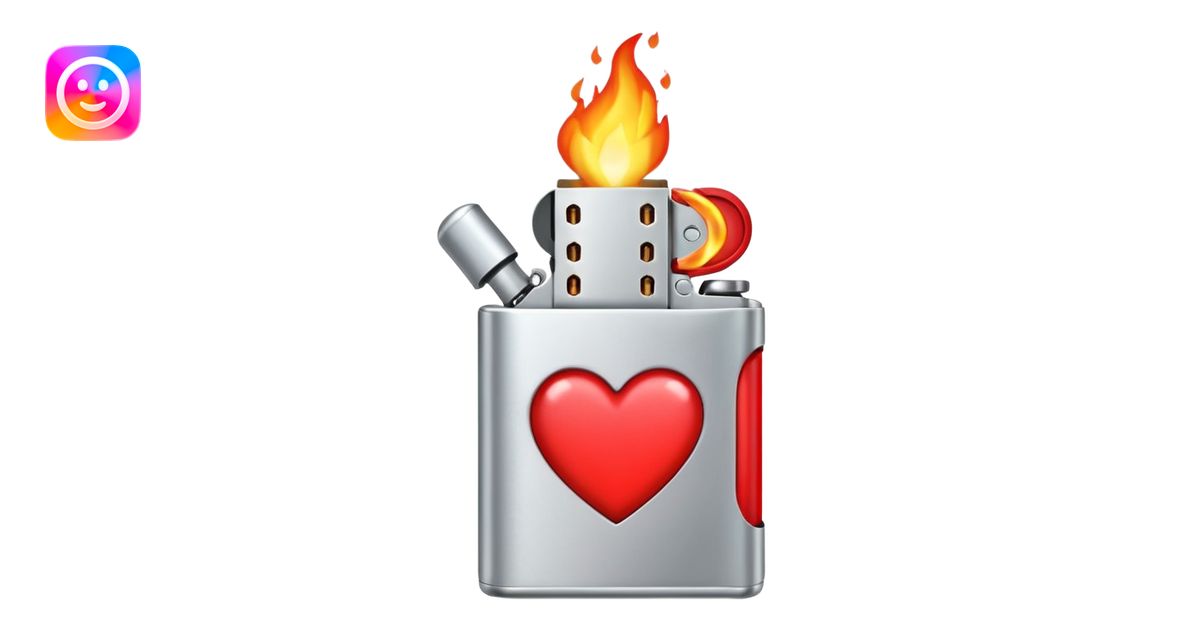 lighter with hearts instead of flame emoji emoji | AI Emoji Generator