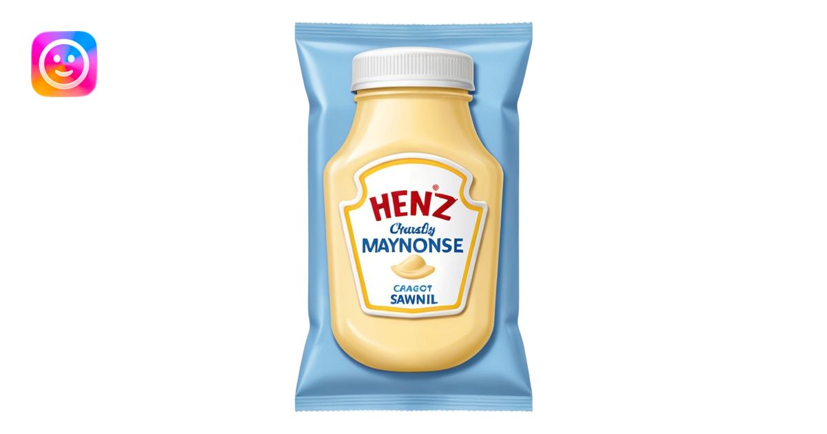 Heinz Mayonnaise Sachets 10ml emoji | AI Emoji Generator