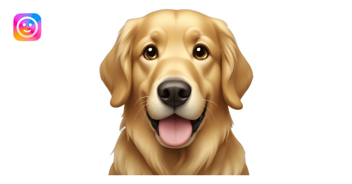 Golden retriever emoji | AI Emoji Generator