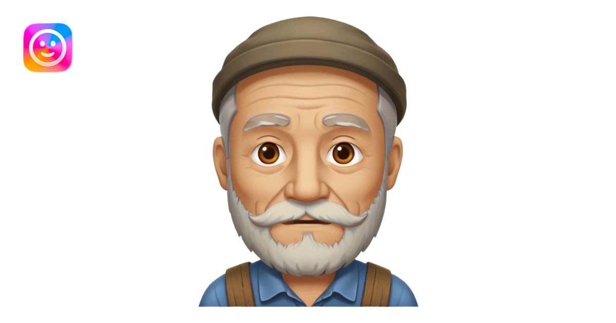 woodcutting grandpa emoji | AI Emoji Generator