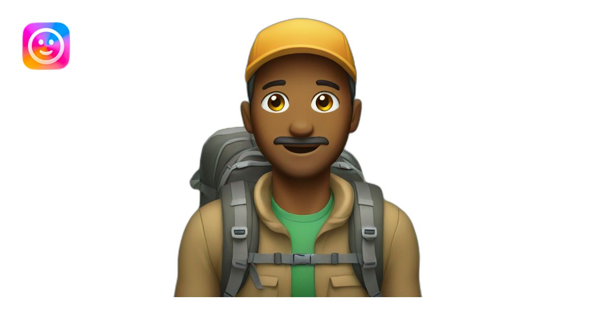 Hiker emoji | AI Emoji Generator