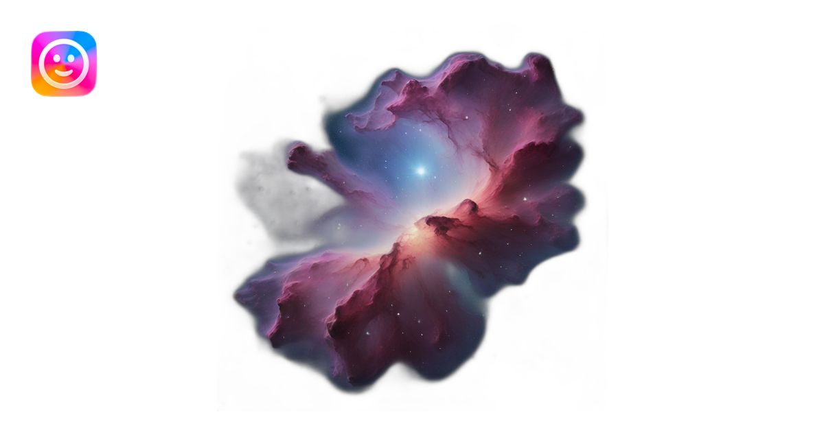 realistic nebula in outer space emoji | AI Emoji Generator