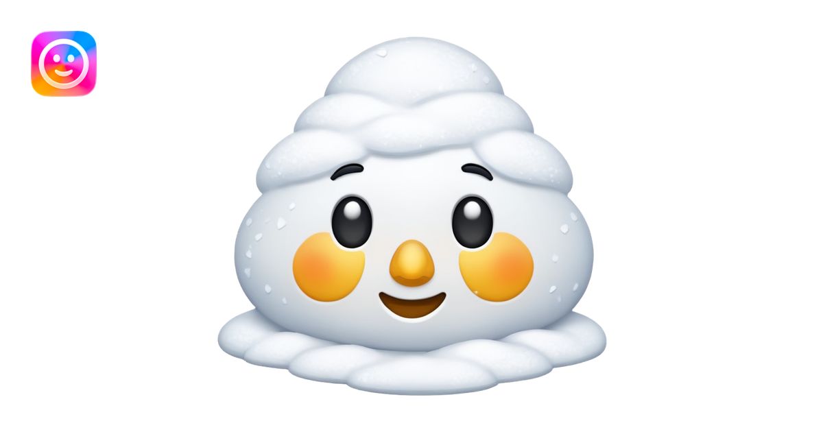 Snow winter emoji | AI Emoji Generator