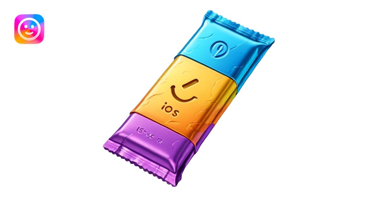 Create an emoji of an energy bar that you can eat. emoji | AI Emoji ...