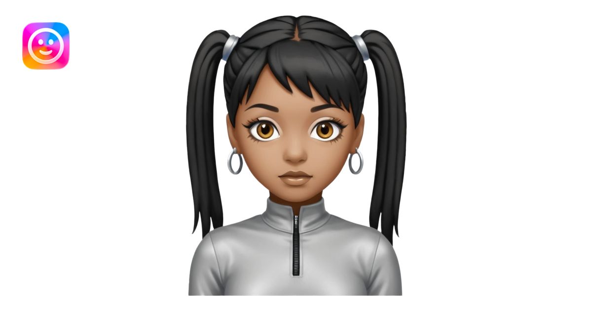 Left Eye from TLC with dark skin, long black ponytail hair, silver ...