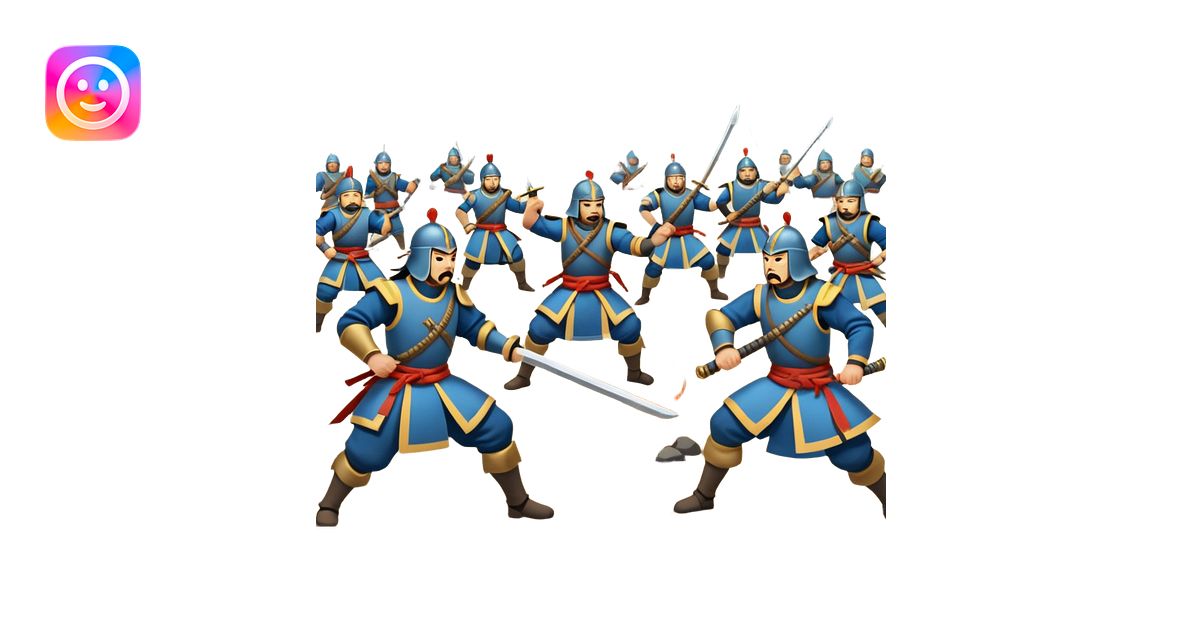 war between qing empire and mongolia emoji | AI Emoji Generator