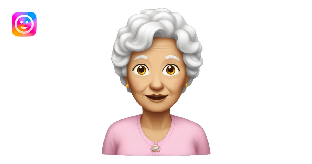 white grand mother emoji | AI Emoji Generator