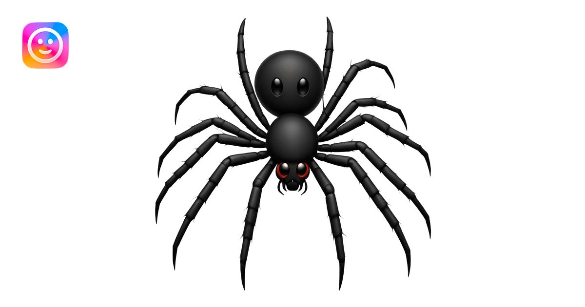 black back spider emoji | AI Emoji Generator