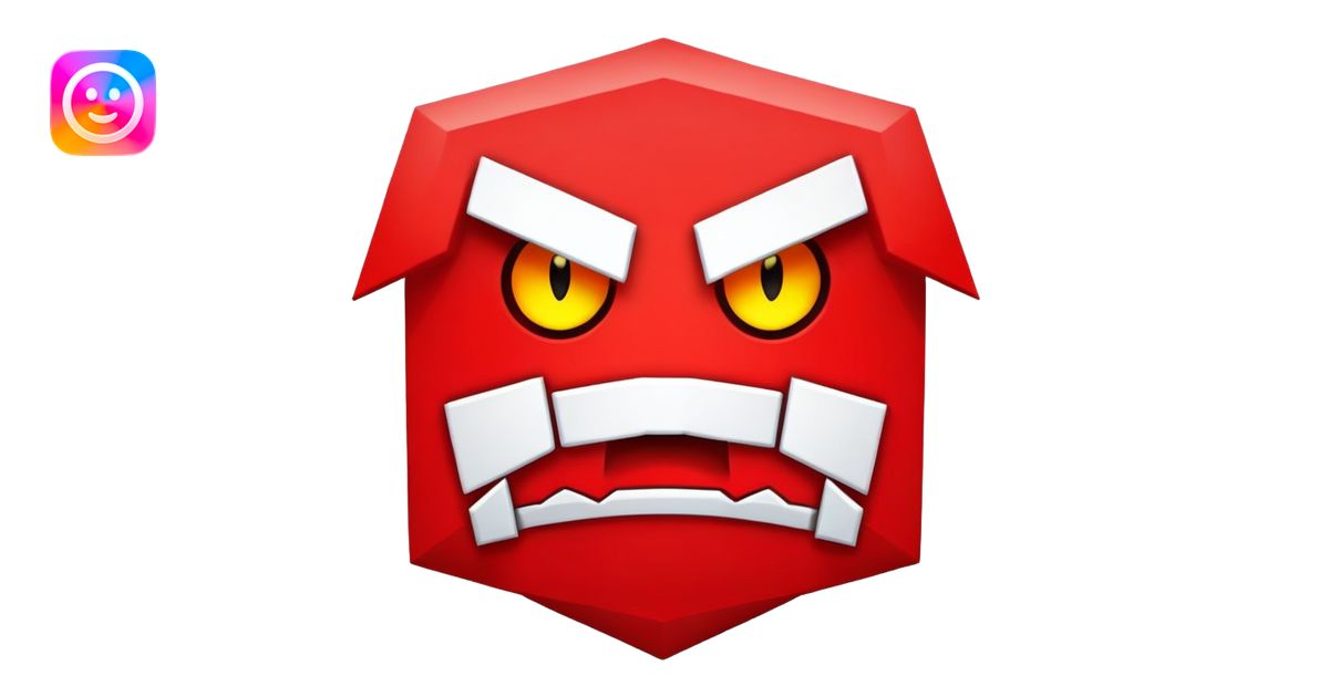 angry emoji and geometry dash emoji | AI Emoji Generator