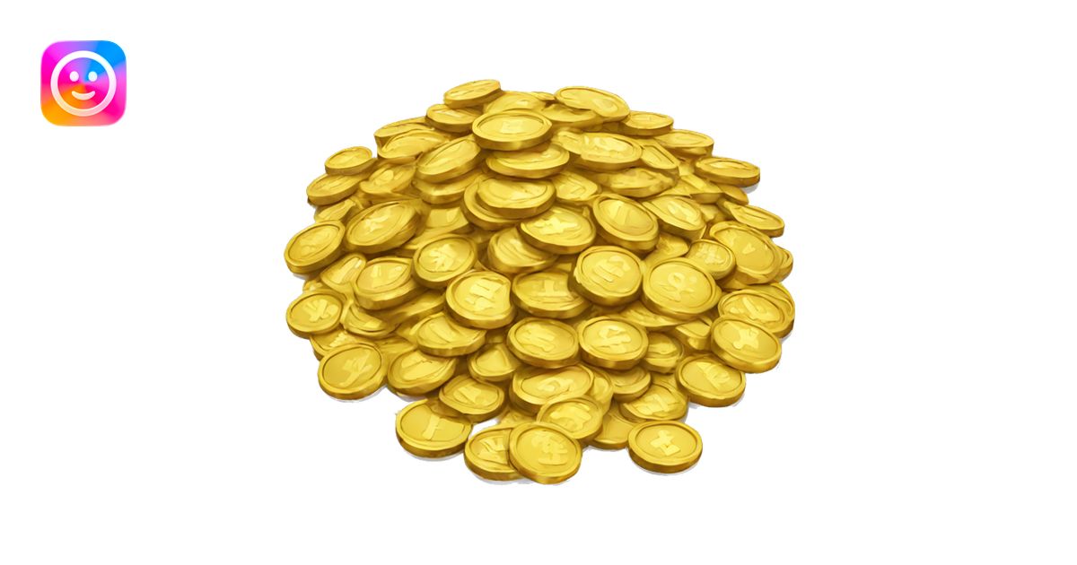 pile of gold coins emoji | AI Emoji Generator